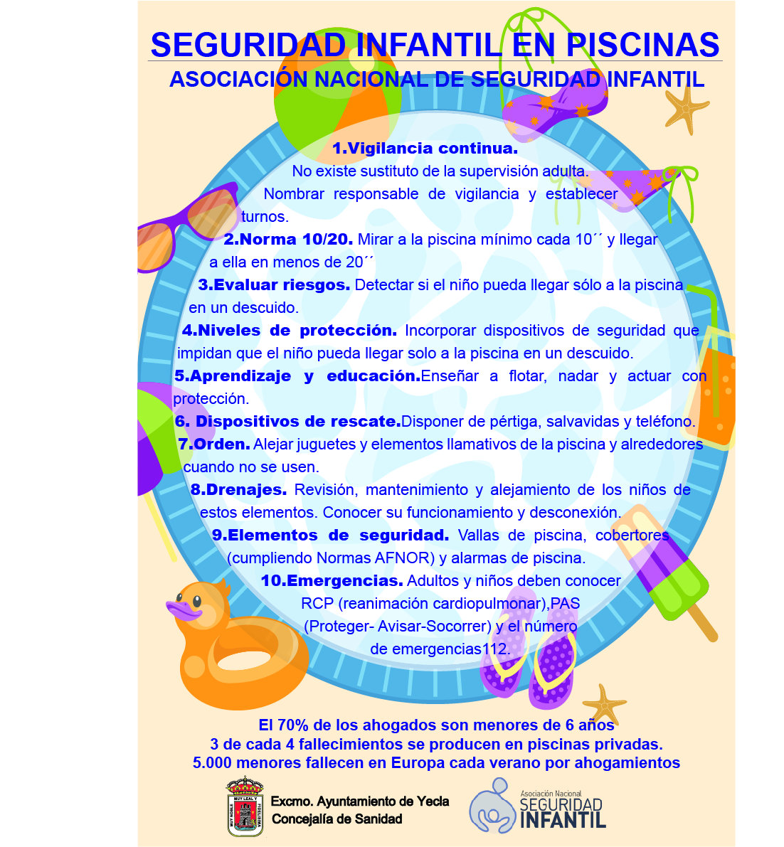 Seguridad infantil en piscinas - Web Municipal del Ayuntamiento de Yecla